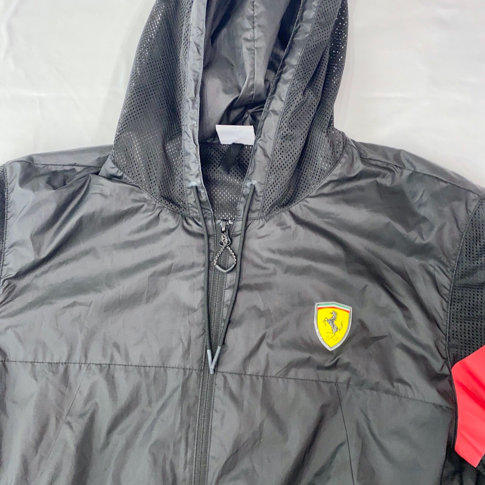 Puma Scuderia Ferrari Windbreaker Jacket Black Red N… - Gem