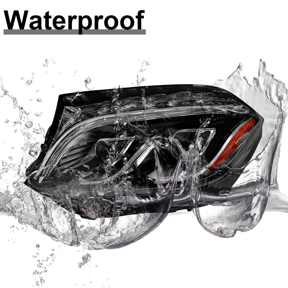 For Mercedes GLS166 2017-2019 Left Headlight LED Bulbs Pre-Installed ...