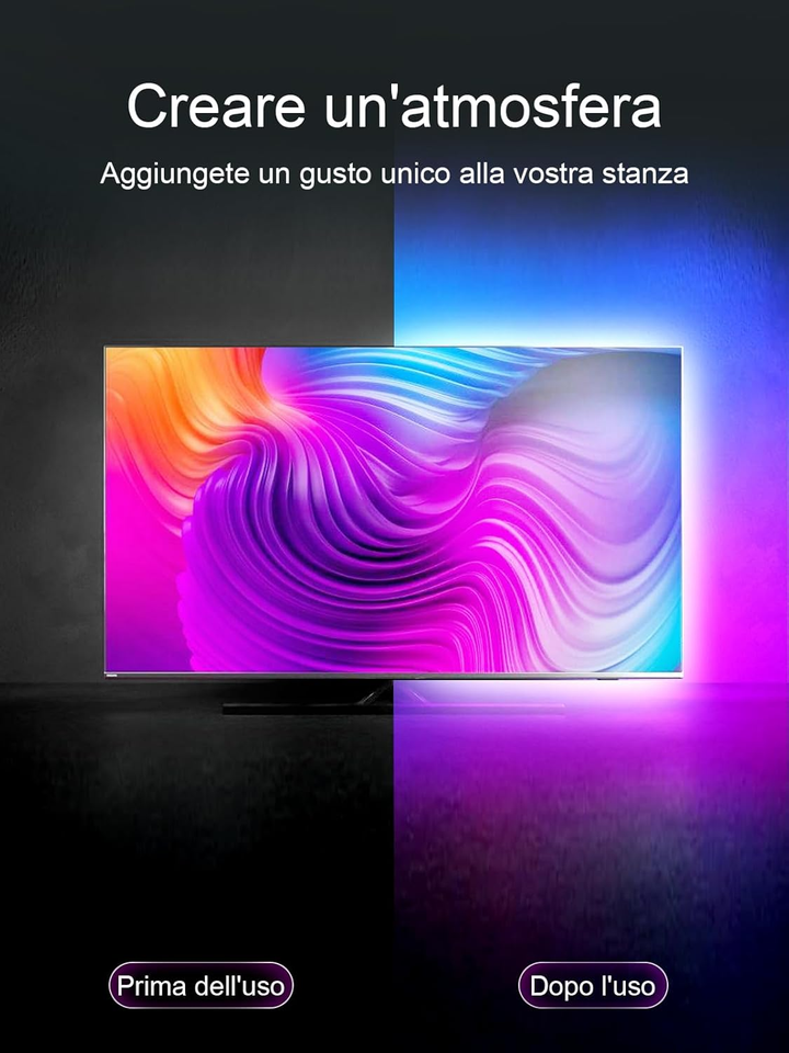 LED Lights for TV, 5M LED Lights for 50-75 Inchtvs, RGB TV Lights ...