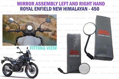 Left & Right "Touring Mirror Assembly For Royal Enfield New Himalayan ...