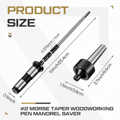 Hicarer 2MT Pen Mandrel Turning Kits for Woodturning with Saver... | eBay