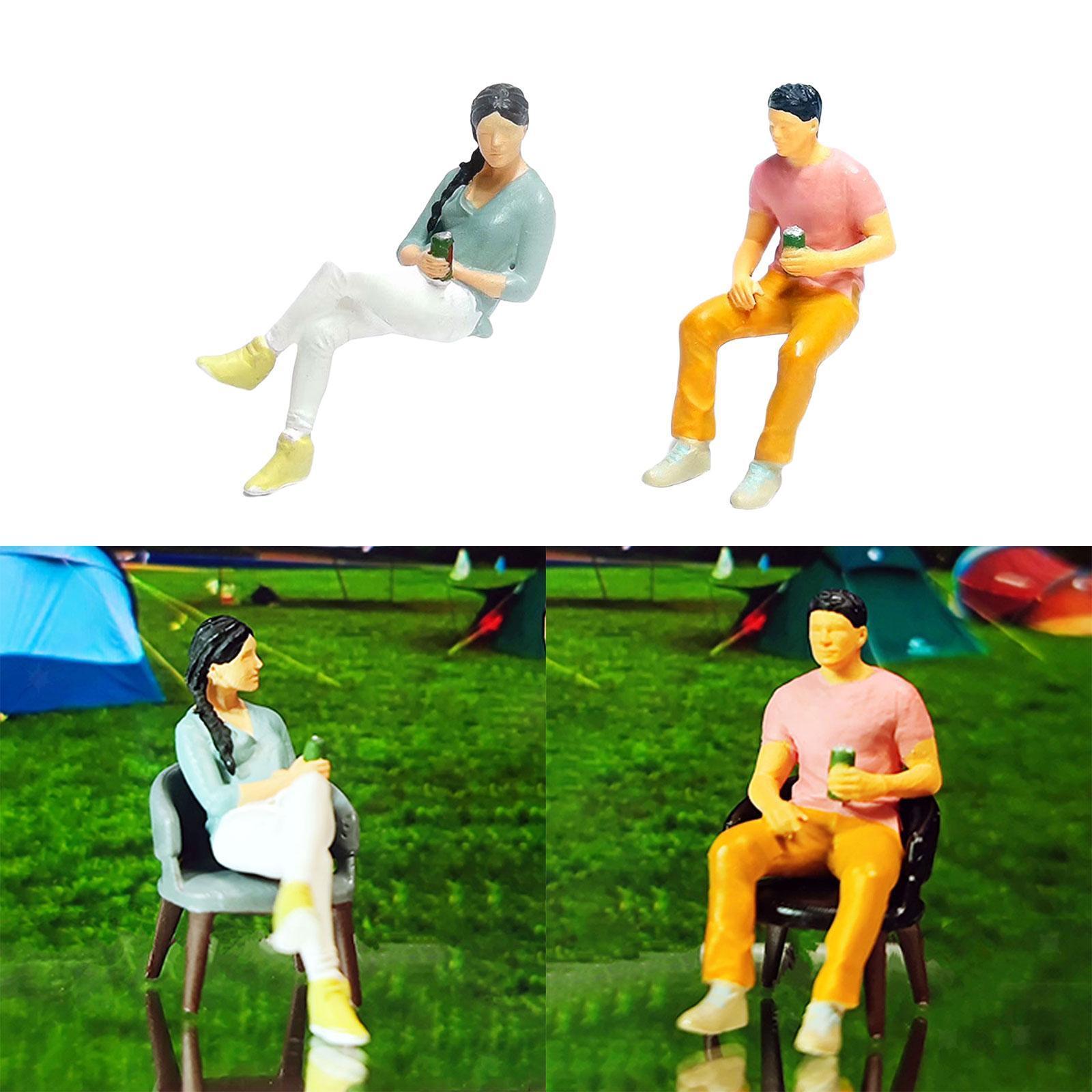 1:64 Drinking Figures Resin Figures for DIY Project Models Train ...