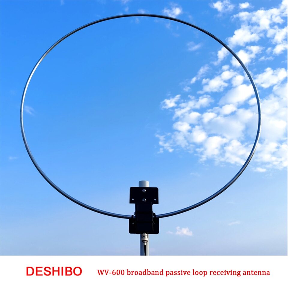 DESHIBO WV-600 Broadband Passive Loop Antenna 100KHz-300Khz SDR ...