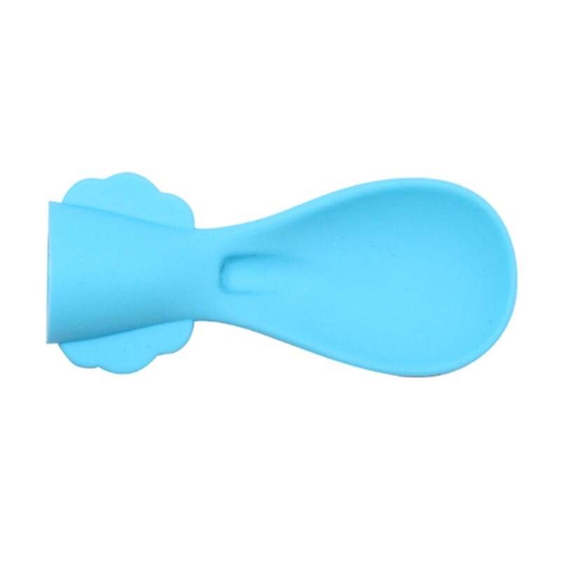 Silicone Spoon for Baby Pouches Soft and Safe Feeding Spoon Head with ...