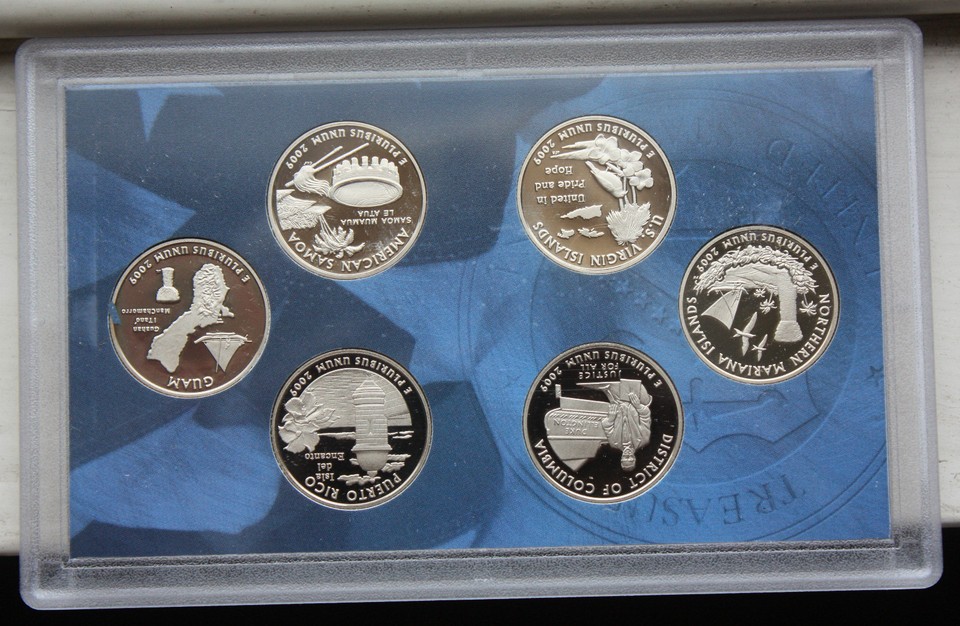2009 QUARTER proof set of 6 District of Columbia & U.S. Territories | eBay