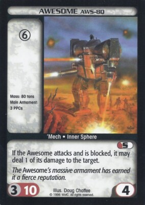 Battletech CCG: Awesome (AWS-8Q) [Ungraded] from set Premiere Limited BT WOTC Wi | eBay