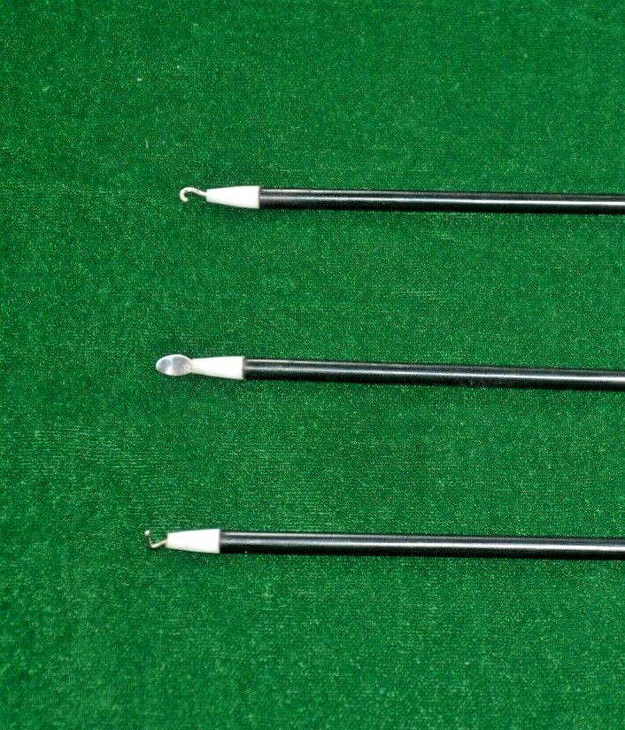 3pc Laparoscopic Monopolar L-Hook/J-Hook/Spatula 5mmx330mm Endoscopy ...