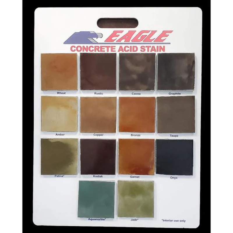 Acid Concrete Stain Color Chart