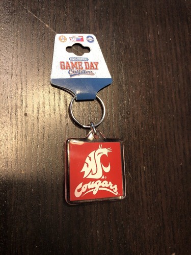 NWT - Washington State University Cougars WSU Key Chain - Hard Plastic ...