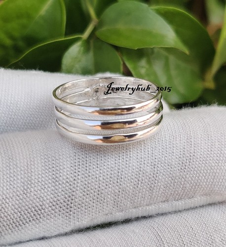 Simple and nice Band 925 Sterling Silver Handmade Gift Ring All Size ...