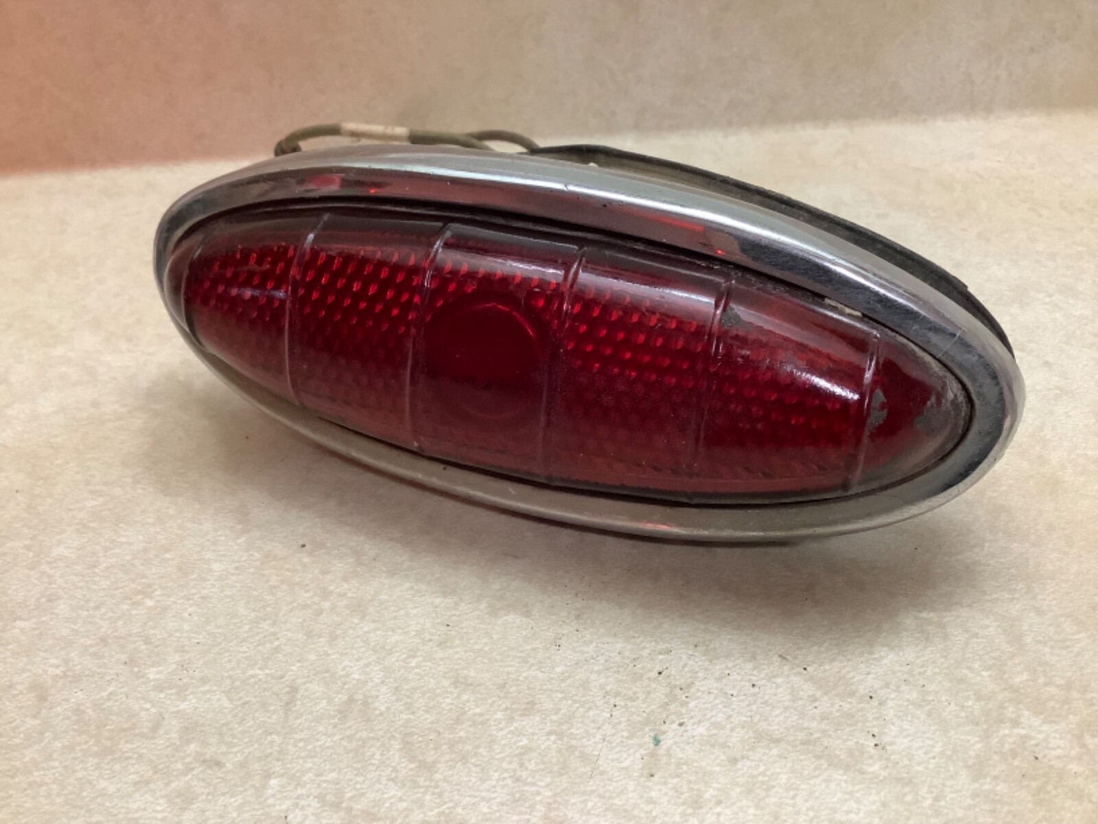 1949 FORD tail Lamp vintage AUTOMOBILE StimSOnite glass early BRake ...