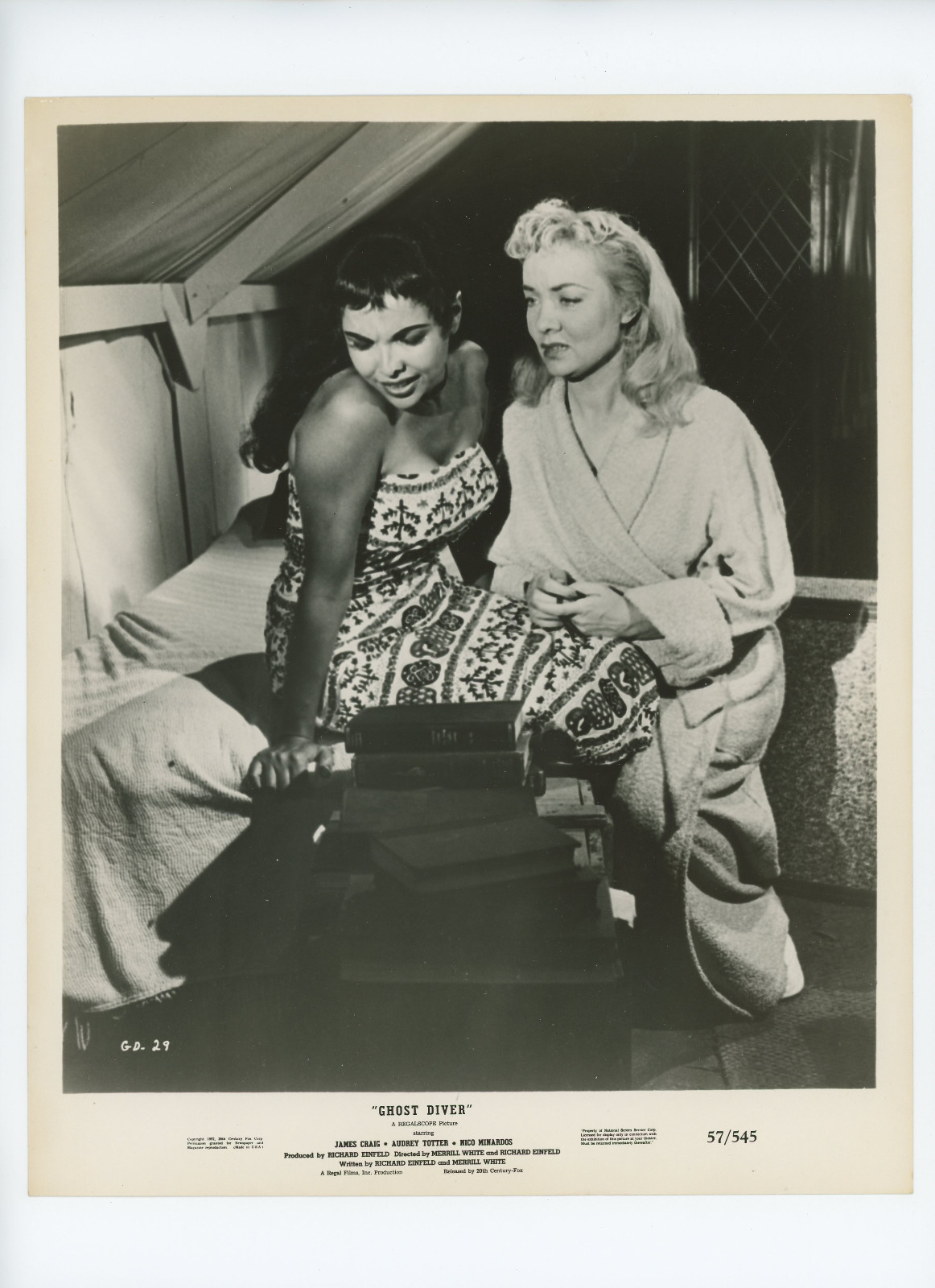 GHOST DIVER Original Movie Still 8x10 Fantasy Horror Thriller 1957 5058 ...