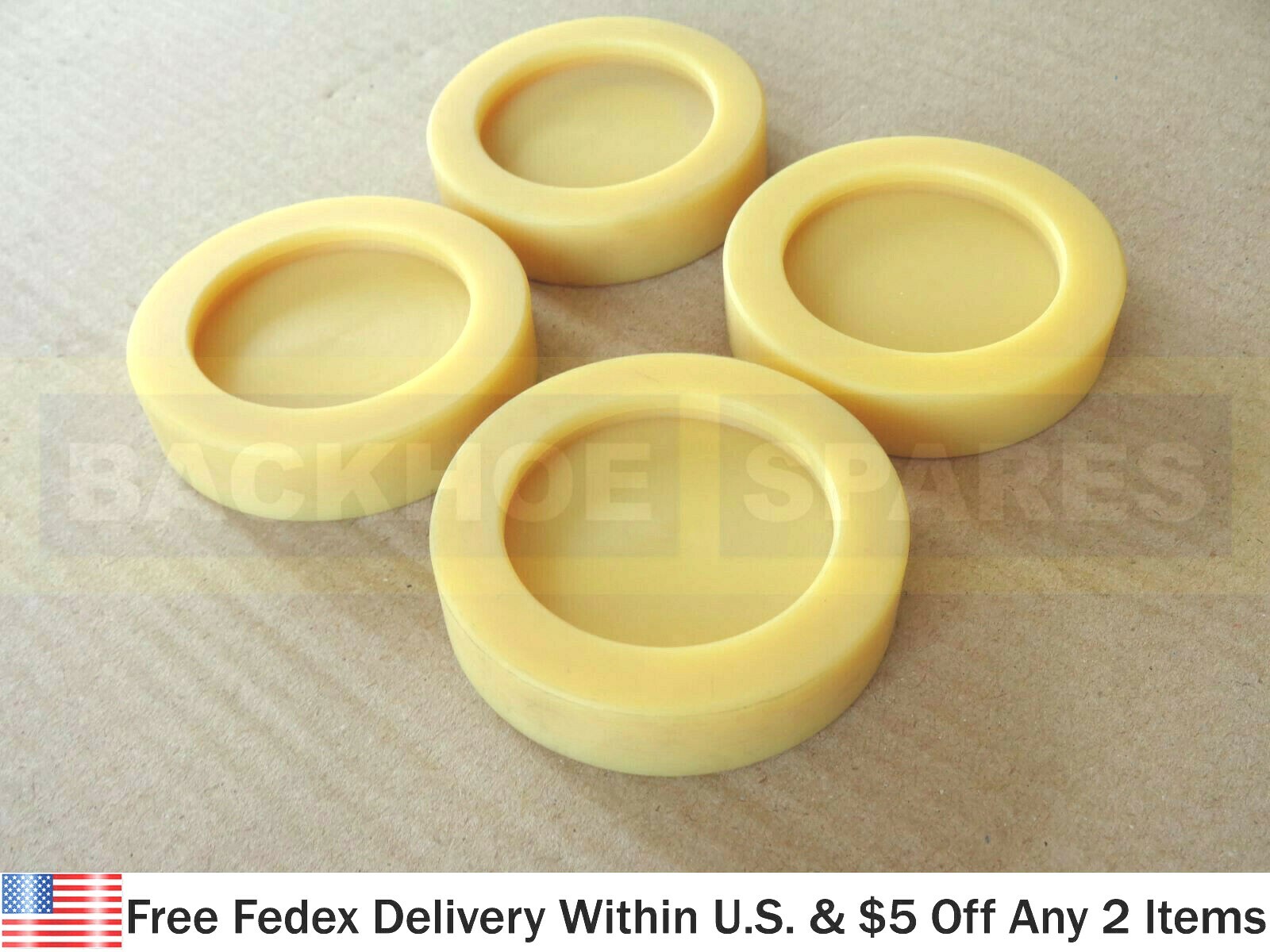 JCB PARTS -TEFLON WEAR PAD FOR STAB. LEG, SET OF 4 PCS. (PART NO. 331/ ...