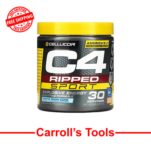 Cellucor C4 Ripped Sport Arctic Snow Cone 30 Servings 246g - NEW ...