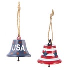 Darice Patriotic Bell: Metal, 2.5 x 2.63 inches, 2 Assorted Styles w | eBay