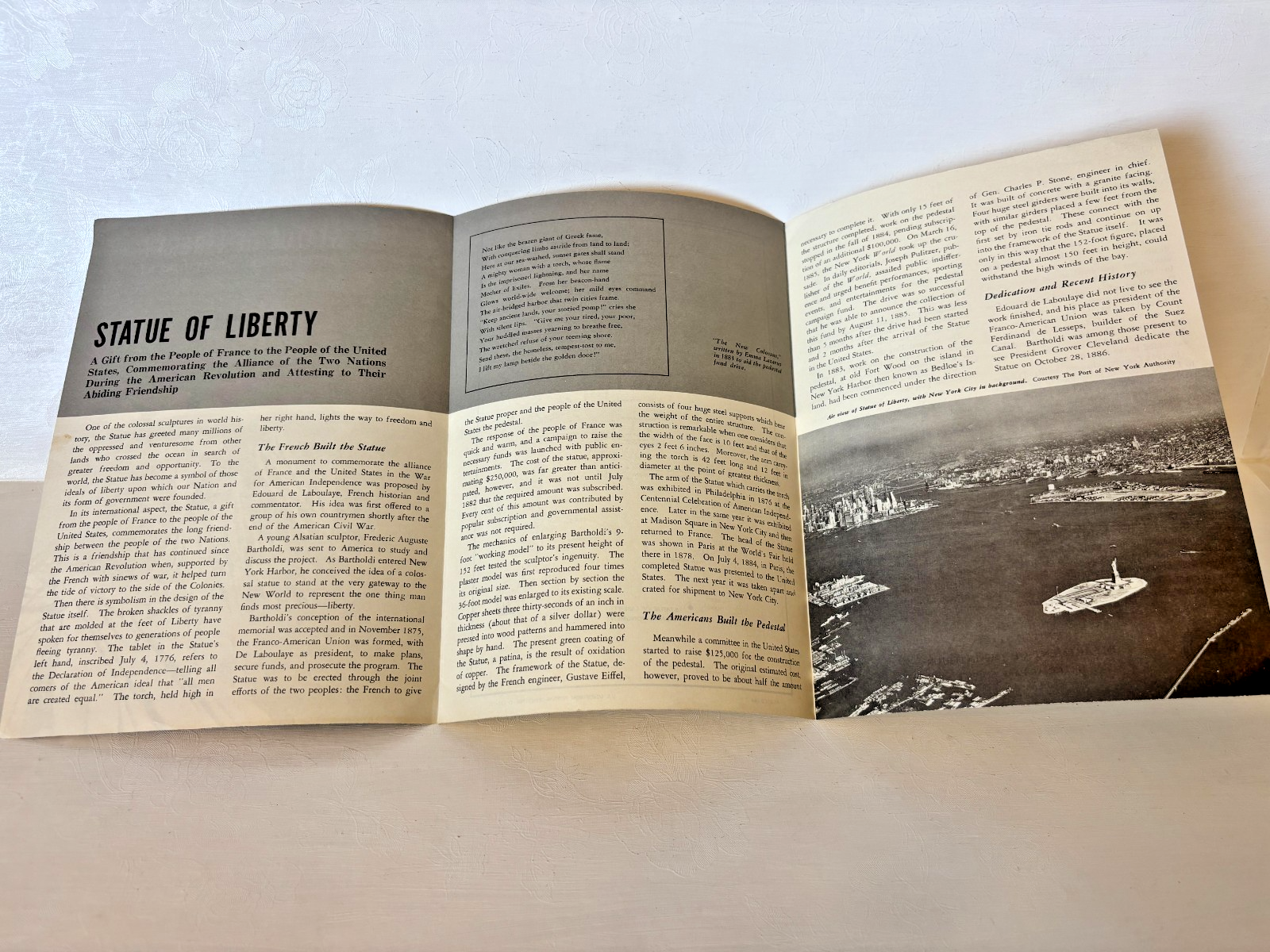 Vtg Statue of Liberty National Monument Brochure 1964 Souvenir Pamphlet ...