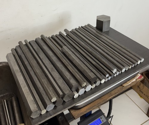 12L14 Steel Hex Bar Stock – 34 PCS – CNC Lathe Machinable – 39.55 LBS ...