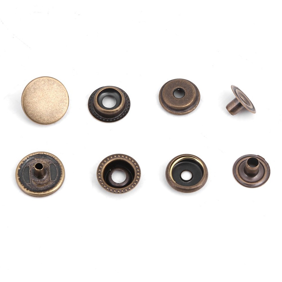 (bronze 3pcs Tool)Metal Press Stud Snap Button Fastener For Leather ...