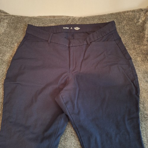Old Navy Highrise Pixie Skinny Pants Womans 18P Navy Minimalist Career Business | eBay