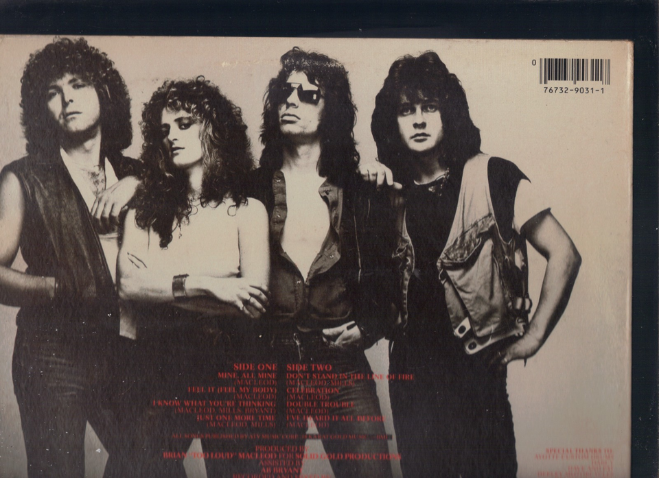 THE HEADPINS - Line Of Fire - SOLID GOLD 80s metal rock LP - NICE NM | eBay