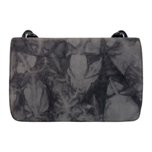 Auth Prada Grey Suede Plastic Chain Crossbody Shoulder Bag 9.4"x5.9"x2 ...