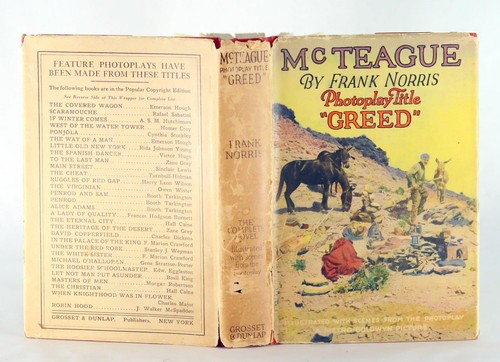 Frank Norris 1925 McTeague Erich von Stroheim Greed Photoplay Hardcover ...