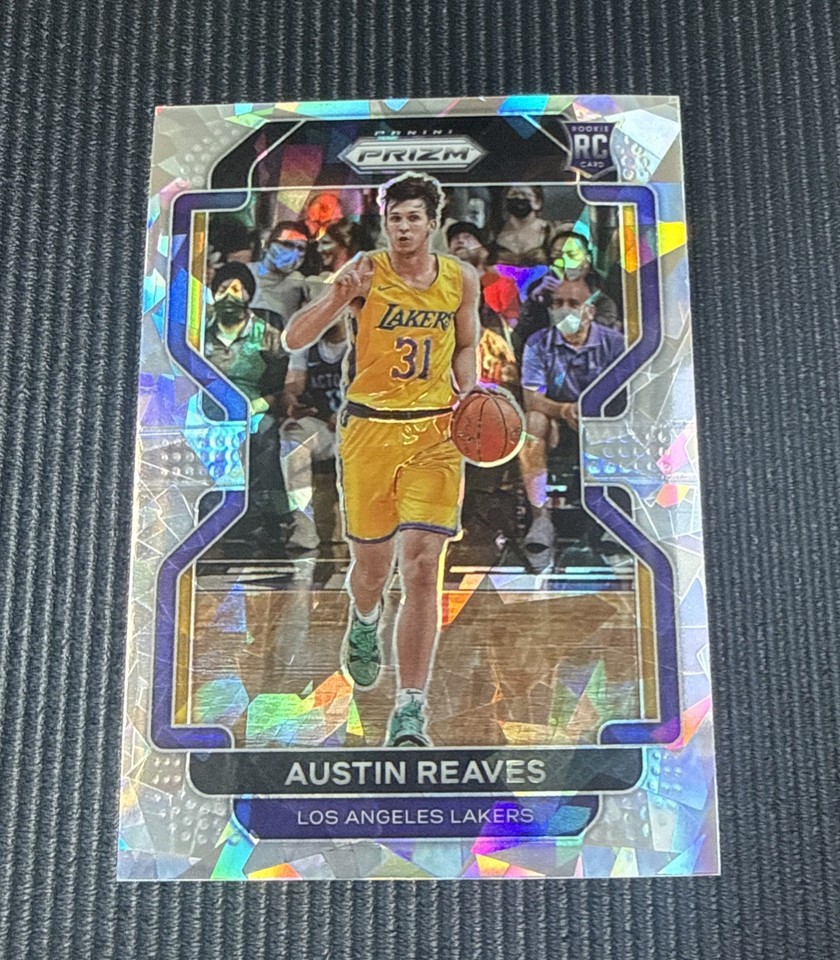 21-22 Panini Prizm Austin Reeves Silver Cracked Ice PRIZM Rookie # 165 ...