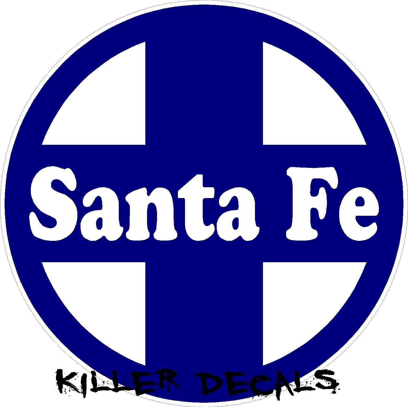 6" SANTA FE RAILROAD LOGO DECAL TRAIN STICKER WALL OR WINDOW | eBay