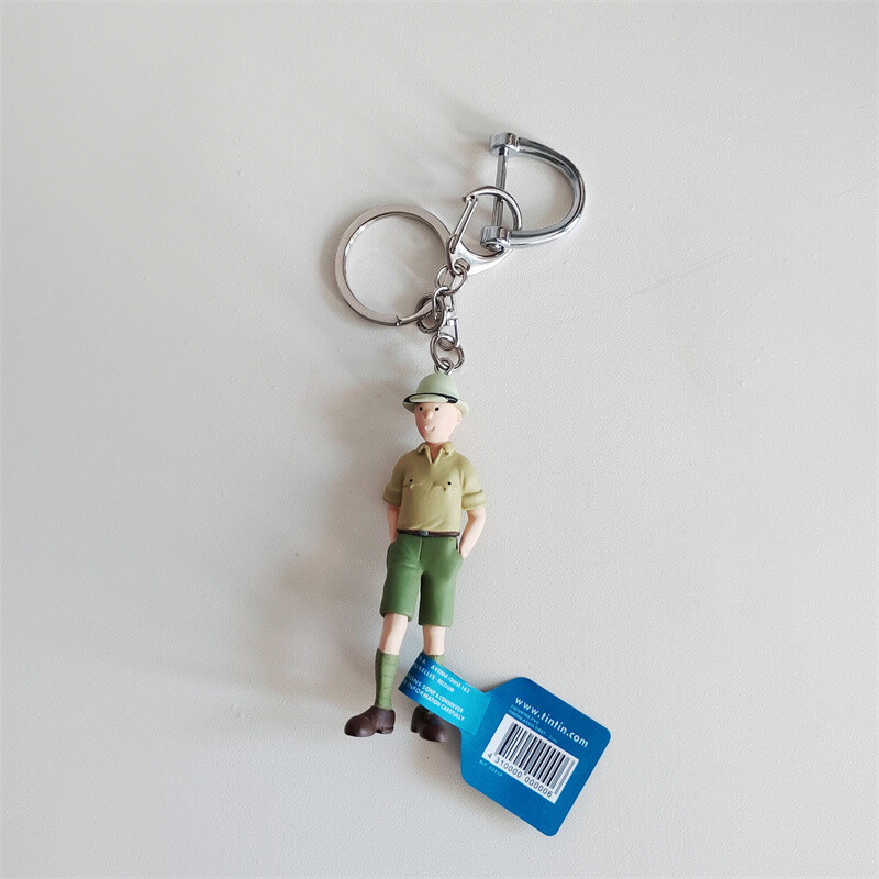 The Adventures of Tintin Tournesol Archibald Haddock Keychain Backpack ...