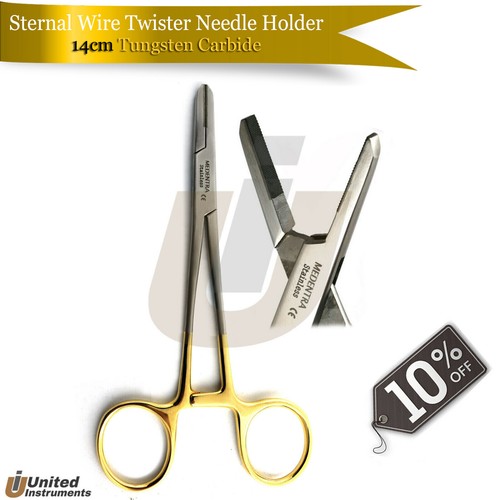 Surgical Sternal Wire Twister TC Tip 14cm Needle Holder Wires Twisting Forceps | eBay