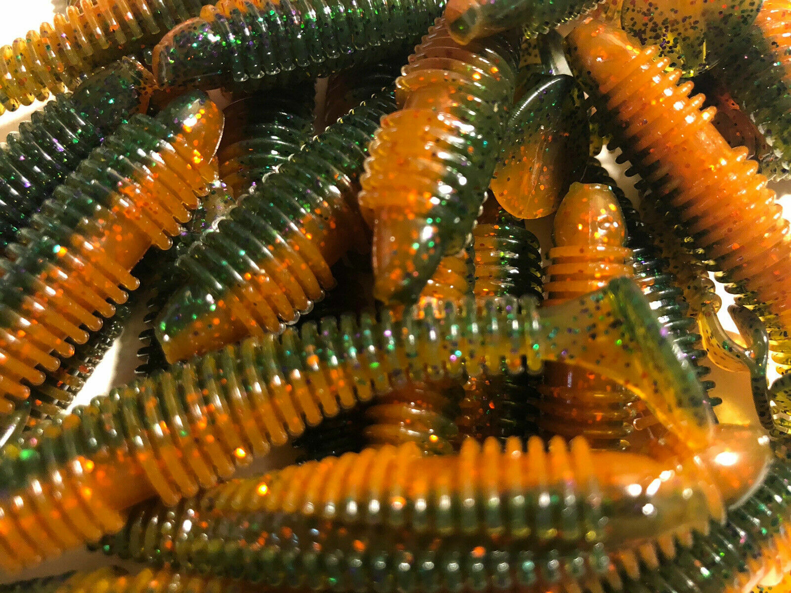 Swimbait Paddle Tail Keitech Style 2.8" 30 Ribbed Soft Plastic Bass ...