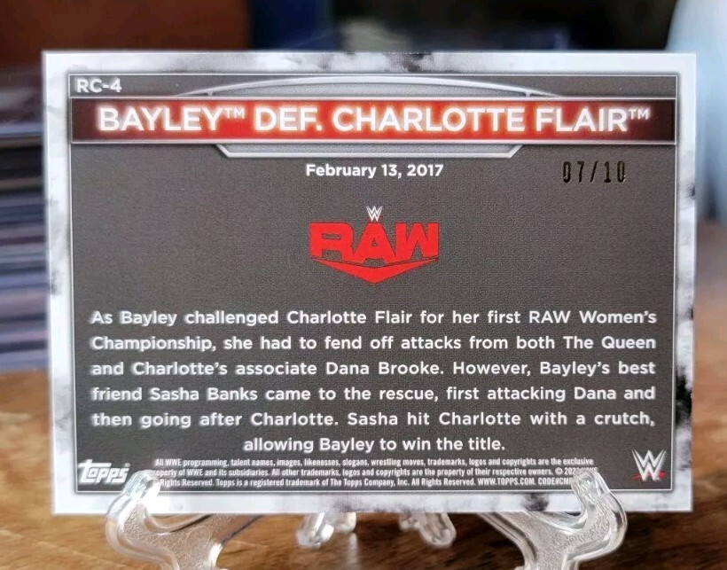 2021 WWE Women's Division Bayley Champions Tribute Gold 07/10 | eBay