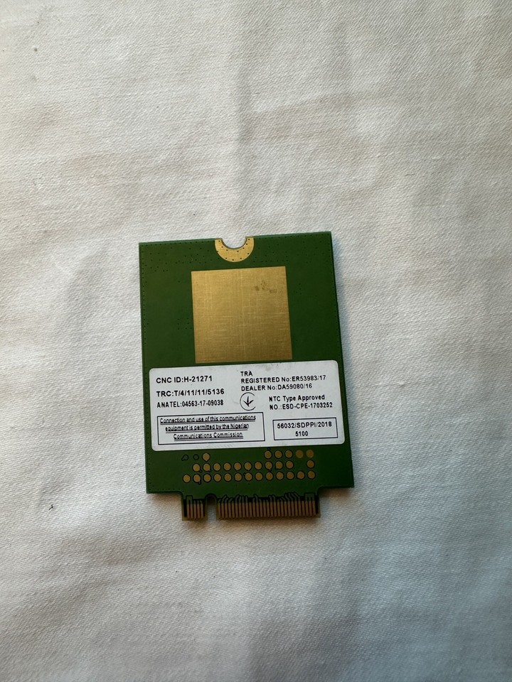 284DC Dell DW5820e Fibocom L850 GL LTE WCDMA 4G WWAN CELLULAR Card ...