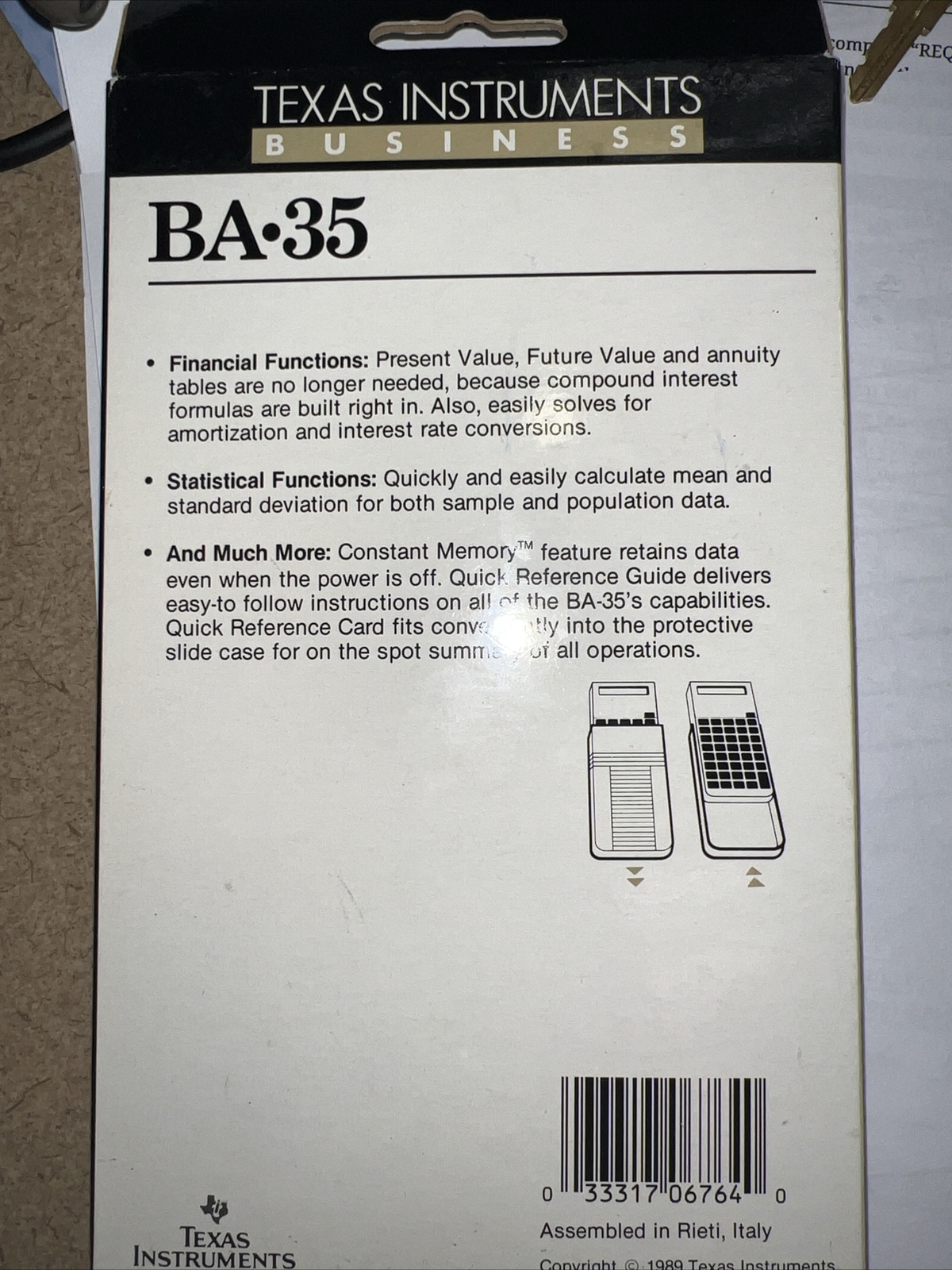 Texas Instruments BA-35 Scientific Calculator for sale online | eBay