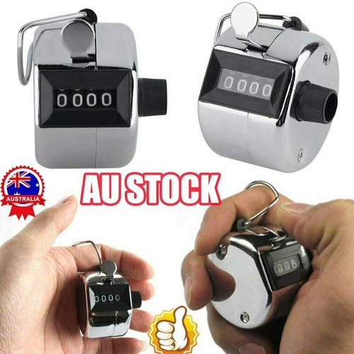 4 Digit Manual Sale Hand Held Number Clicker Tally Counter High Quality ...