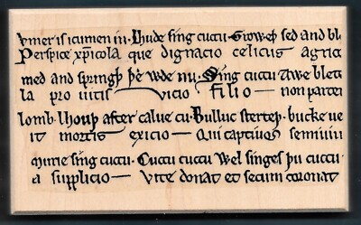 LATIN LANGUAGE PRINT ANCIENT WORDS ECLECTIC OMNIBUS NEW S-208 XL RUBBER ...