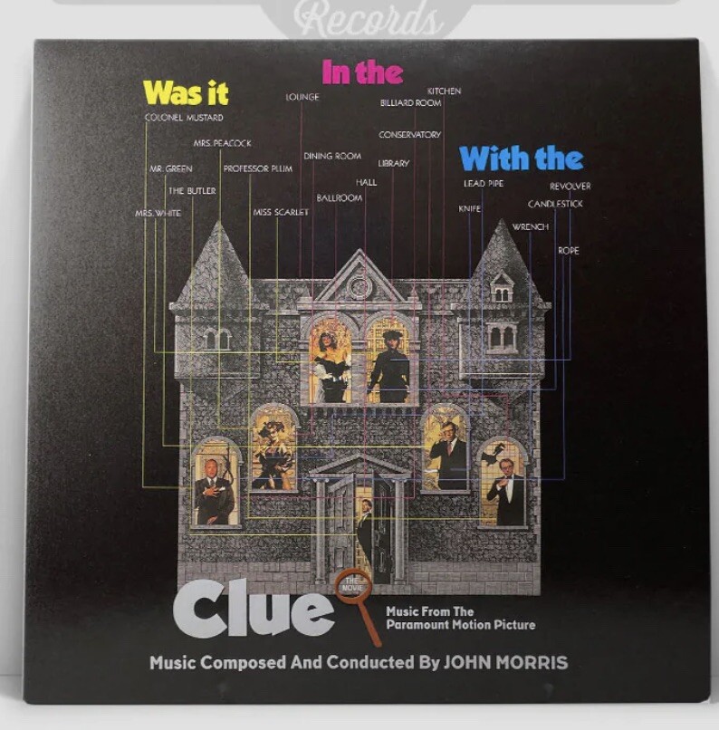 Clue The Movie Soundtrack LE Brandy Glass Vinyl LP John Morris ...