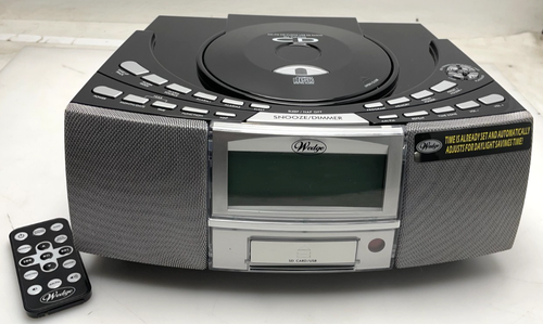Wedge A4116 CD Player USB SD AM/FM Alarm Clock Radio Tested w/ Remote ...