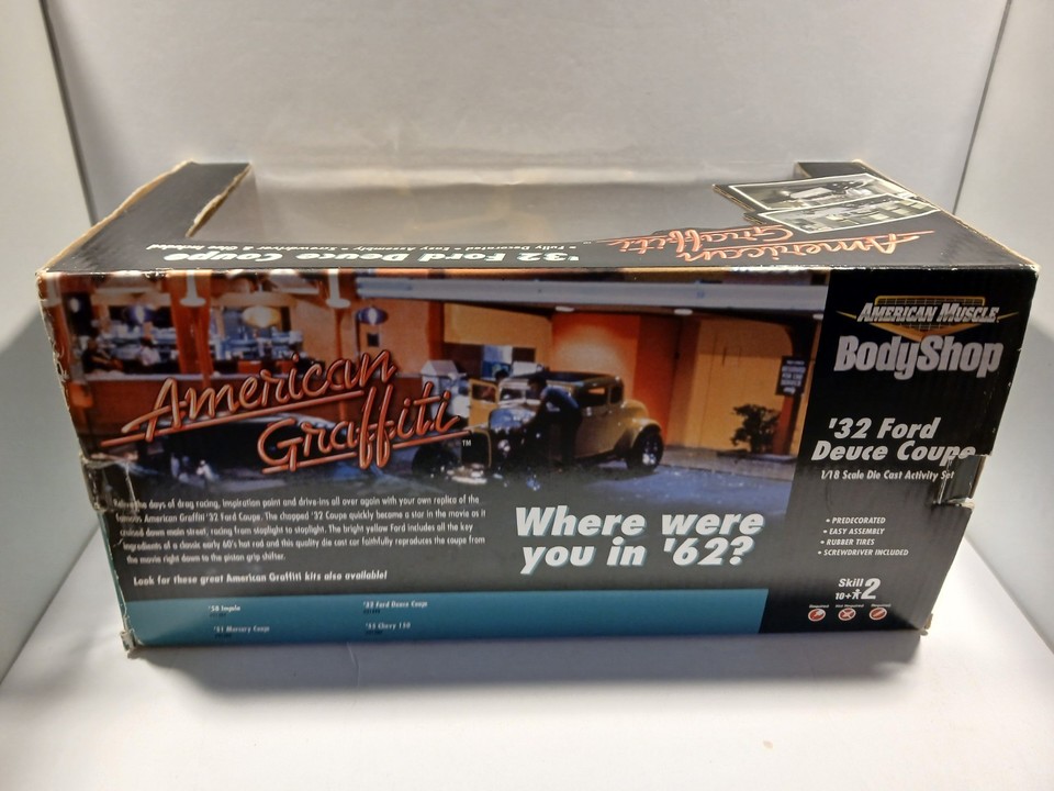 American Muscle Body Shop ‘32 FORD DEUCE COUPE American Graffiti 1:18 ...