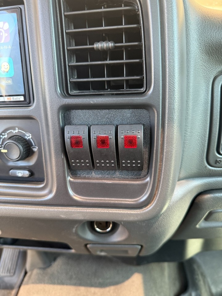 99-07 Silverado Sierra Switch Dash Panel WITH 3 Switches NBS GM GMC ...