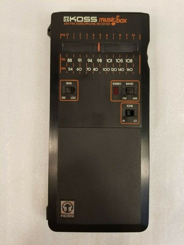 Vintage KOSS 6783 Music Box AM/FM Stereophone Receiver FM 87.9-107.9 AM ...