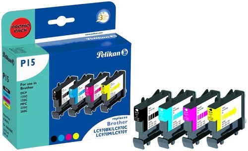 Pelikan Druckerpatrone P15 für Brother DCP 135C 150C MFC 235C 260C ...