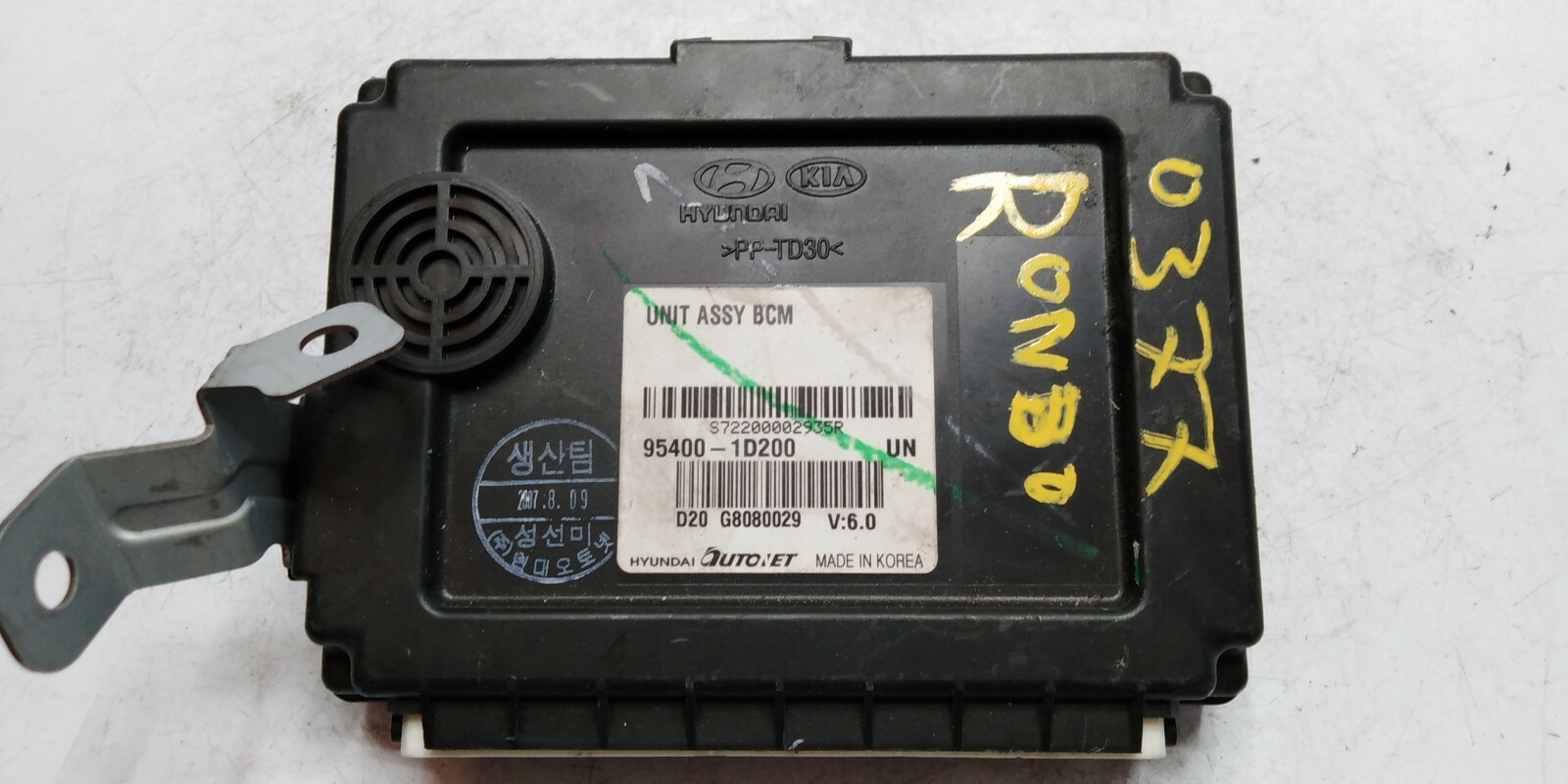 2007-12 RONDO LX 2.4L AT 4 DOOR SUV BCM Body Control Module 95400-1D200 ...