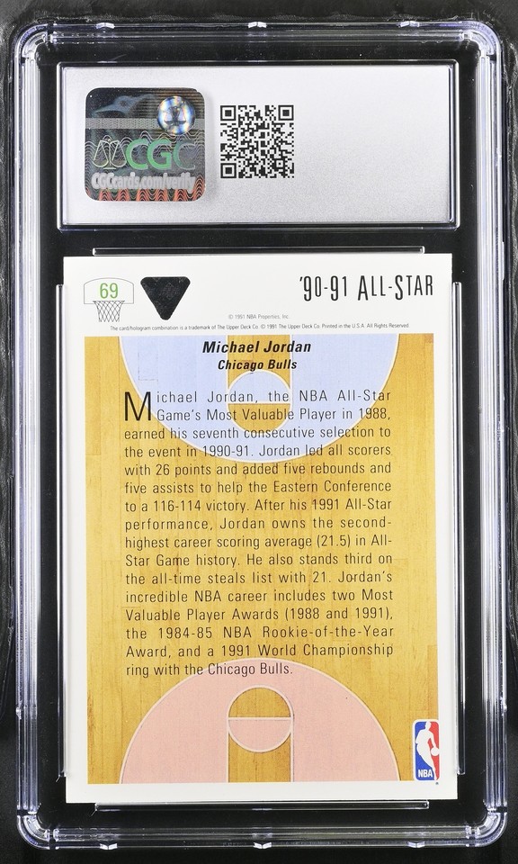 1991 Upper Deck Michael Jordan #69 CGC 9 | eBay