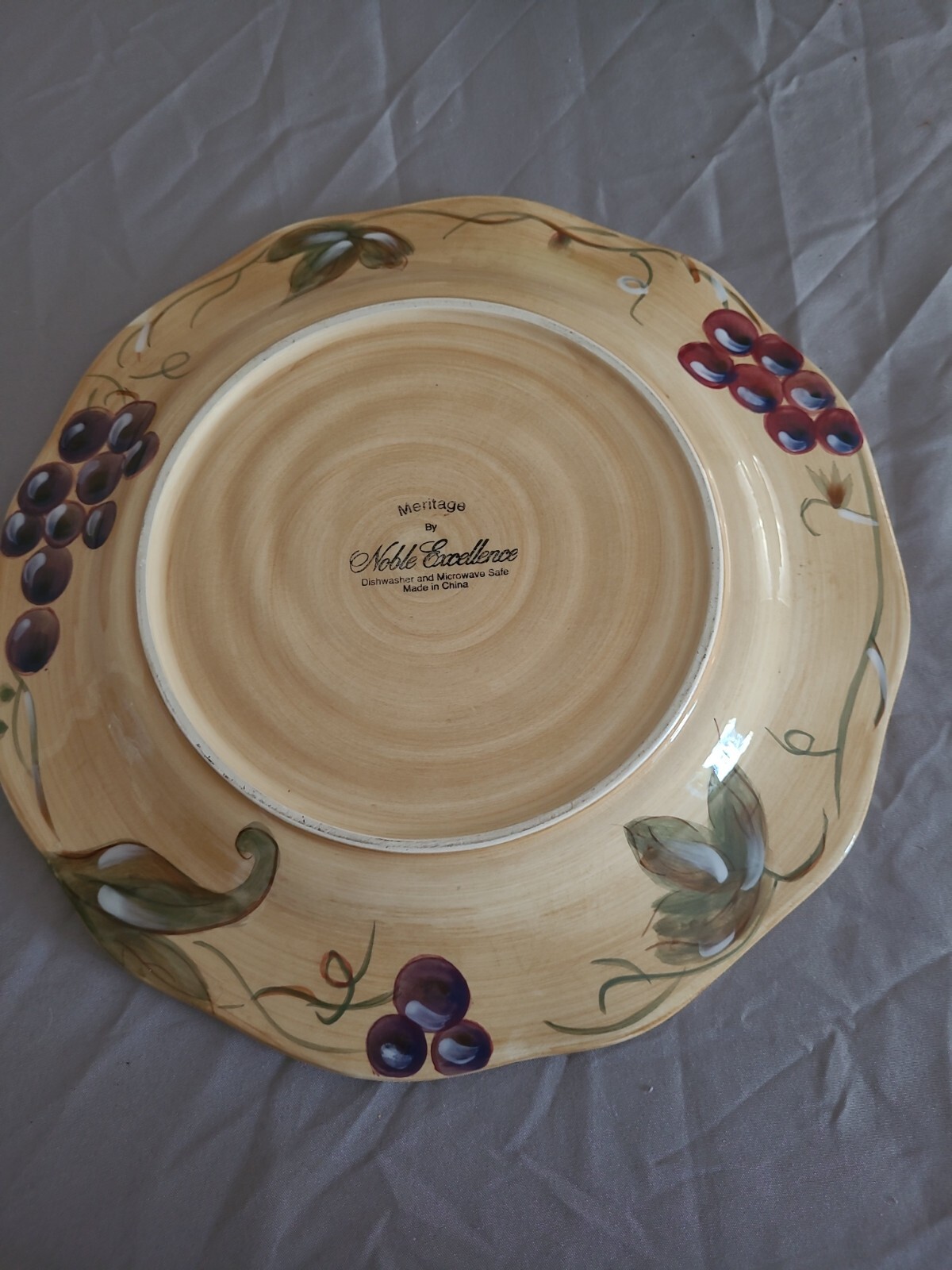 Noble Excellence Meritage Grapes dinner plate EUC | eBay