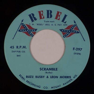 BUZZ BUSBY & LEON MORRIS: Scramble US Rebel Bluegrass Bopper 45 NM Hear ...