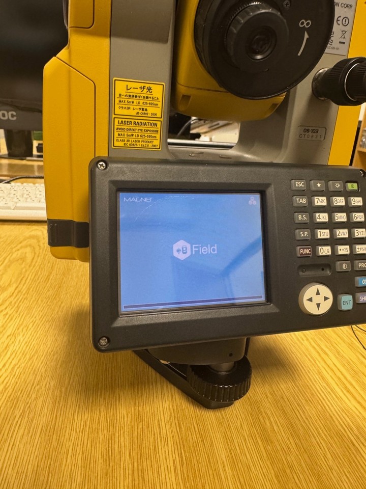 Topcon OS-103 Reflectorless Onboard Total Station with Magnet Field | eBay