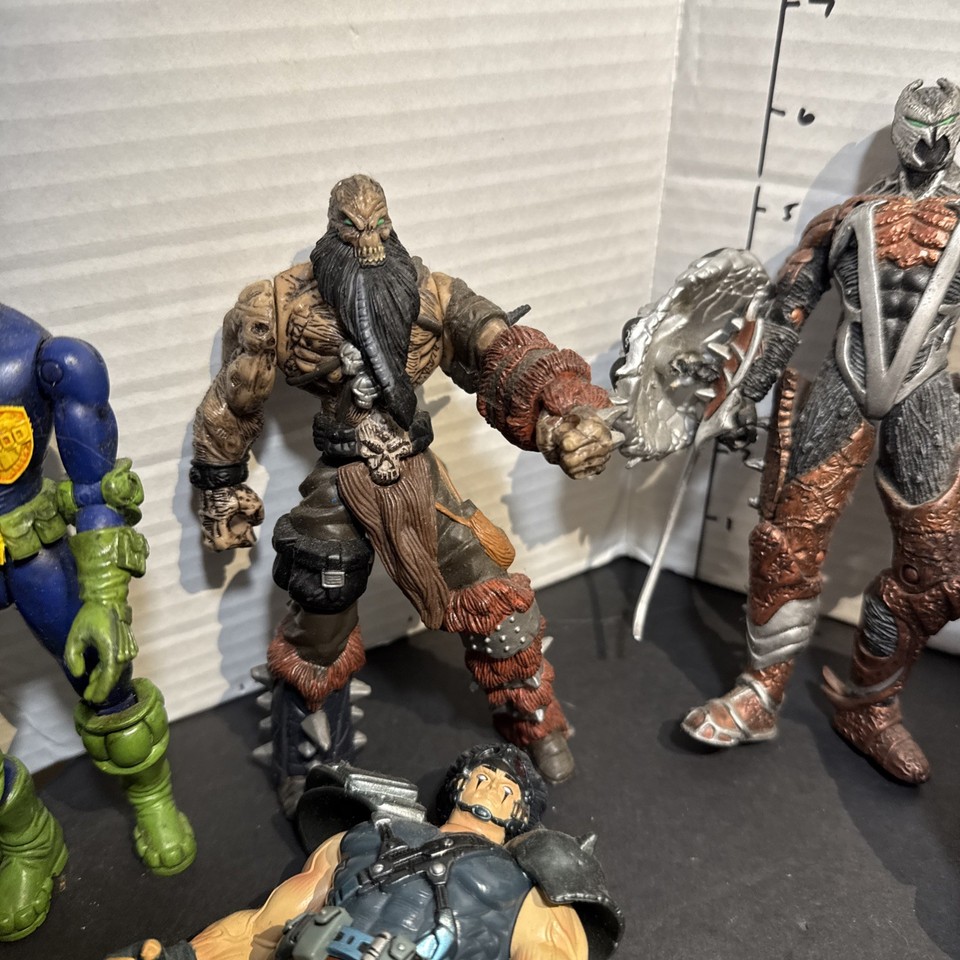 Action Figures Lot Mixed Vintage Toys Ronin X Files Judge Dredd Spawn ...