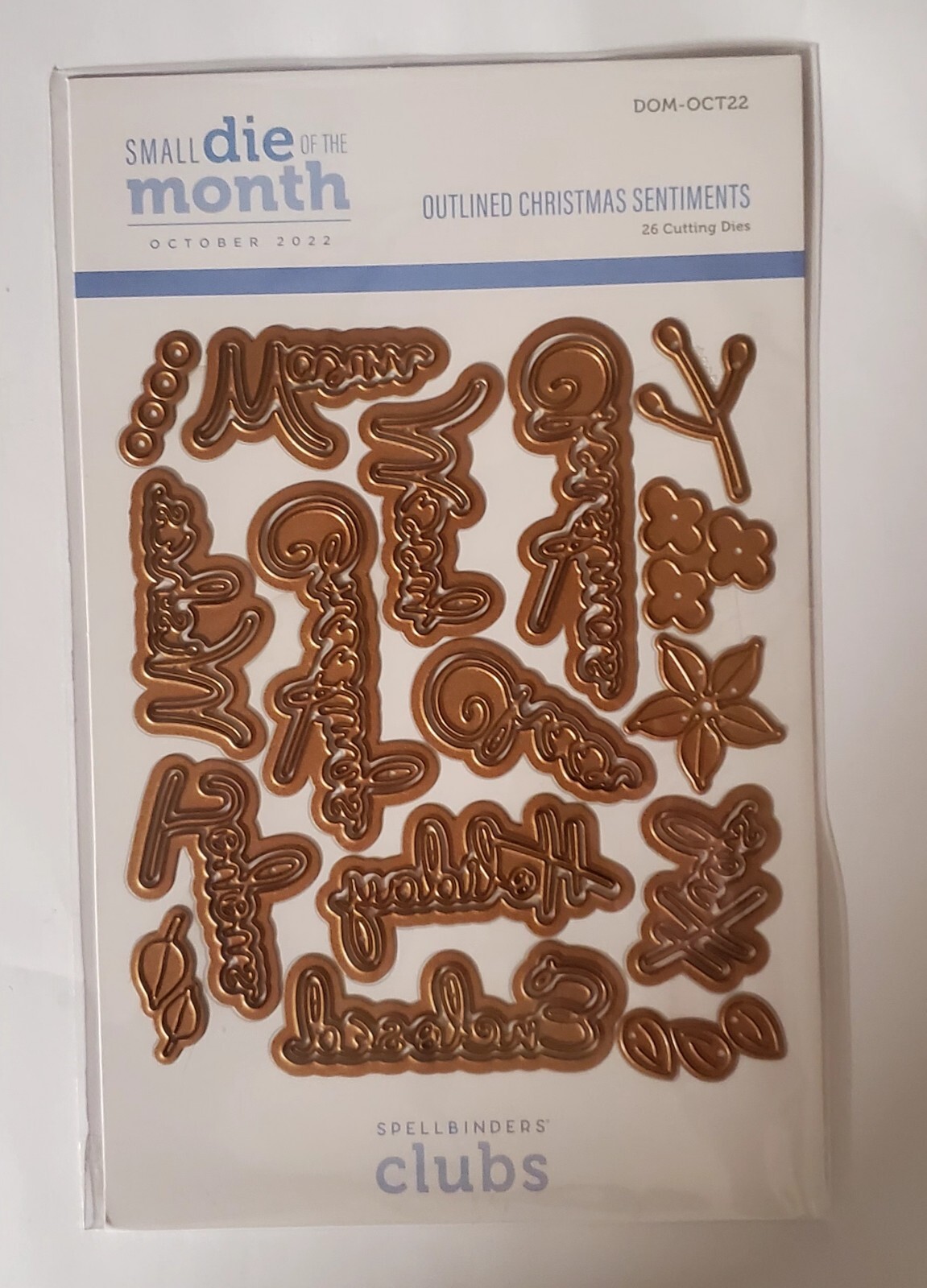 Spellbinders Outlined Christmas Sentiments Cutting Dies | eBay