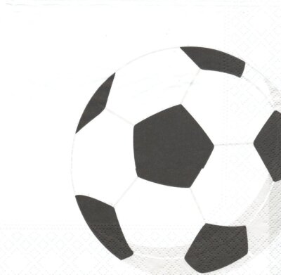 Lot de 2 Serviettes en papier Ballon de Football Decoupage Collage | eBay